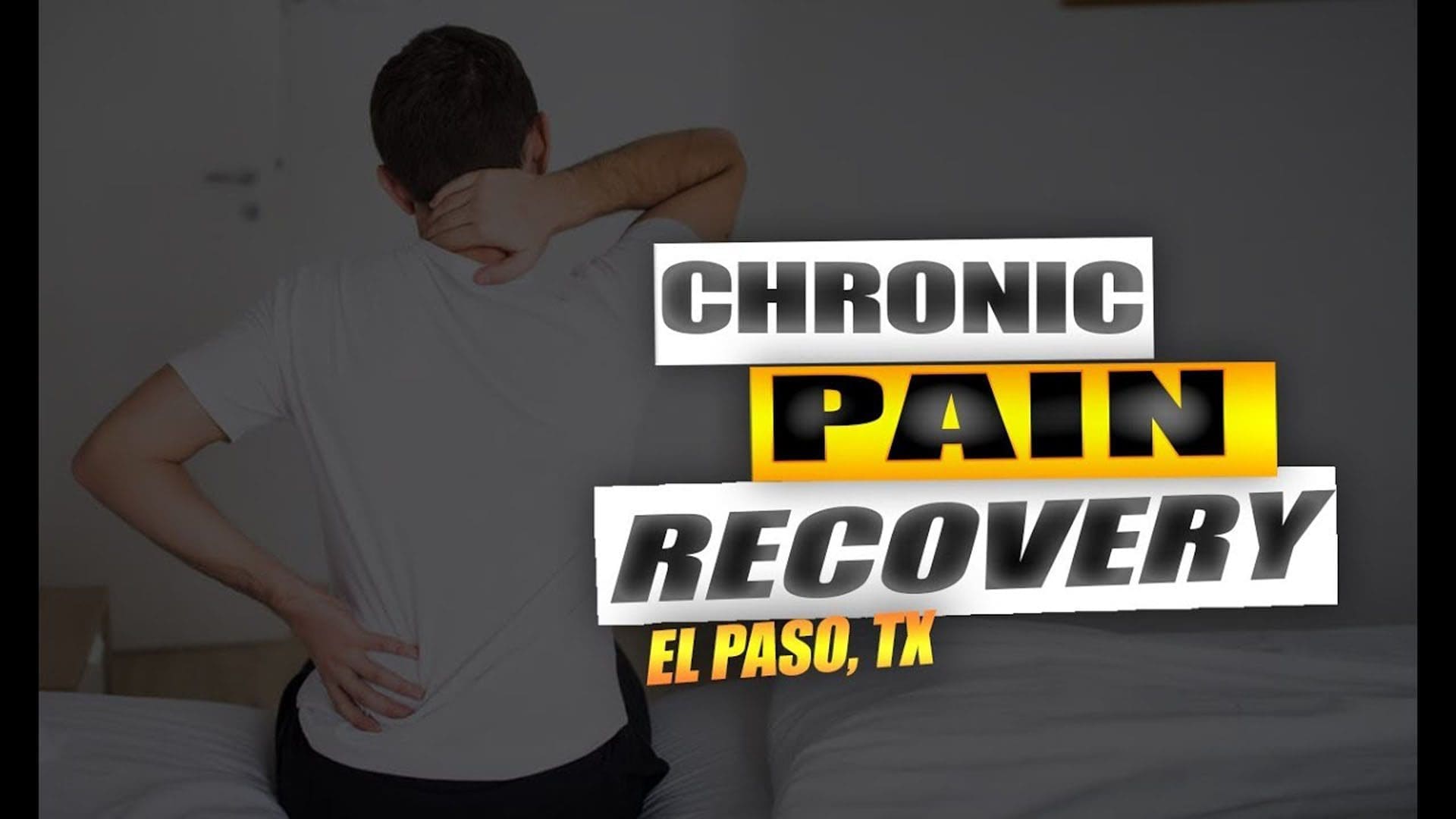Chronic Pain Recovery | Video | El Paso, TX. - Dr. Alex Jimenez